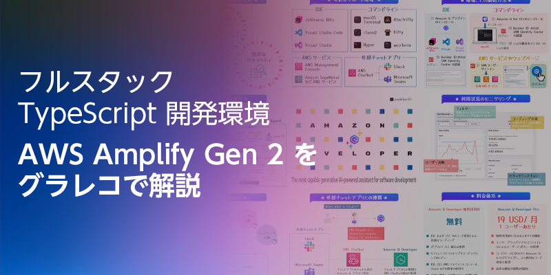 フルスタック TypeScript 開発環境 AWS Amplify Gen 2 をグラレコで解説 - builders.flash☆ - 変化を求めるデベロッパーを応援するウェブマガジン | AWS